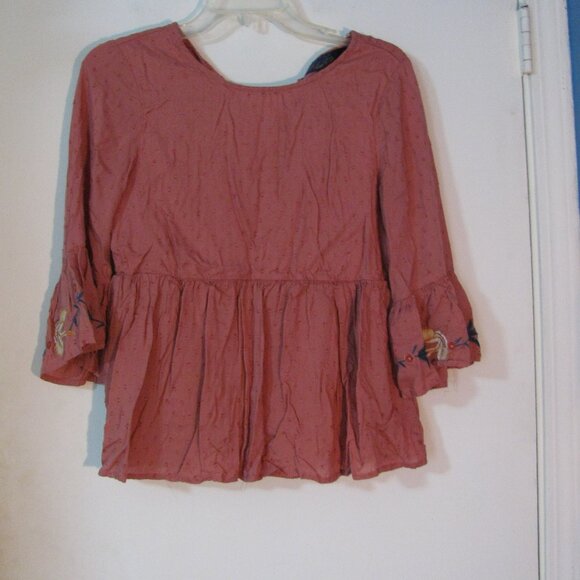 Blue Rain | Tops | 25 Blue Rain Blouse Xs Nwot Flaw Dotted Swiss Dusty ...